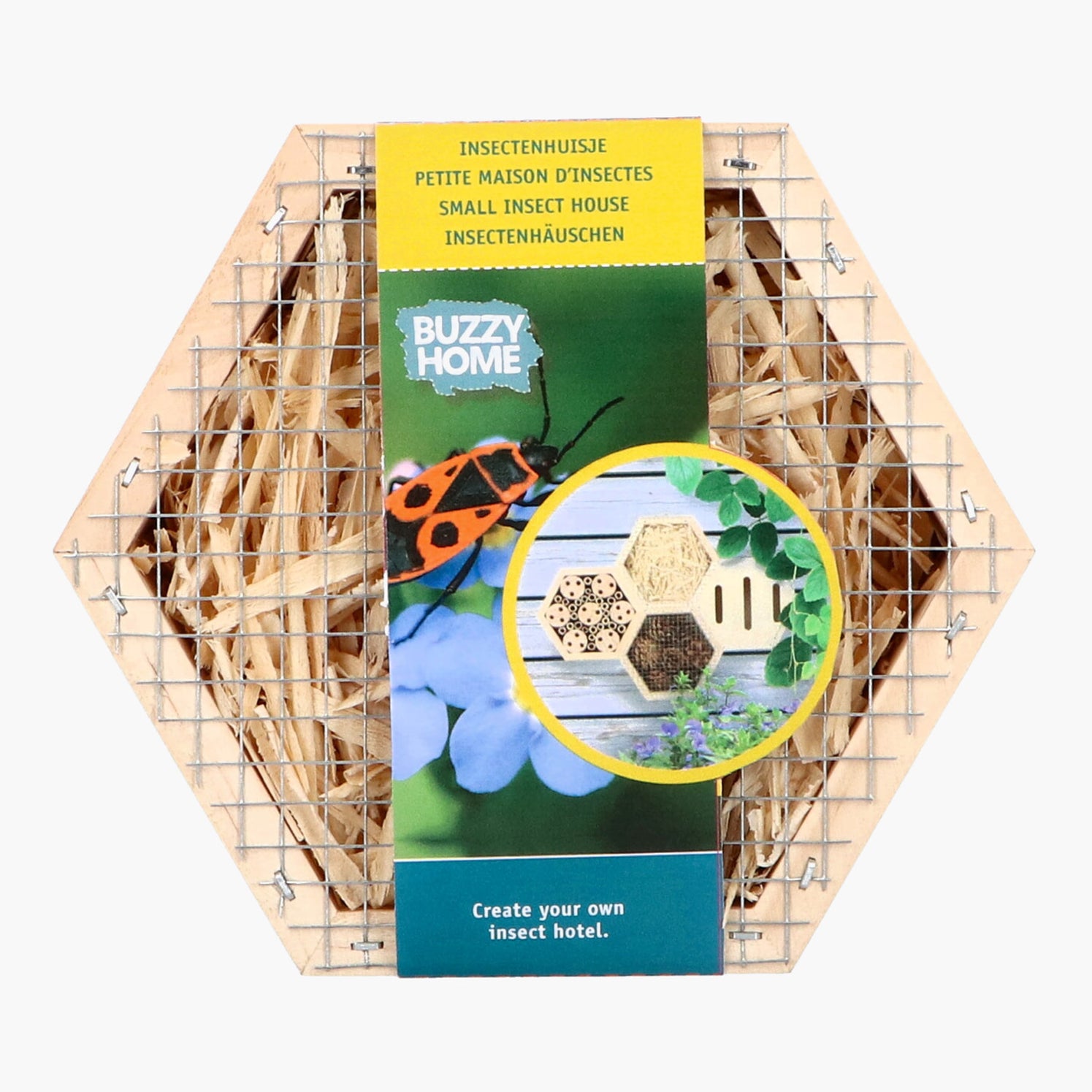 Insectenhotel Hexagon Insecten - Buzzy Home – De Moestuinwinkel