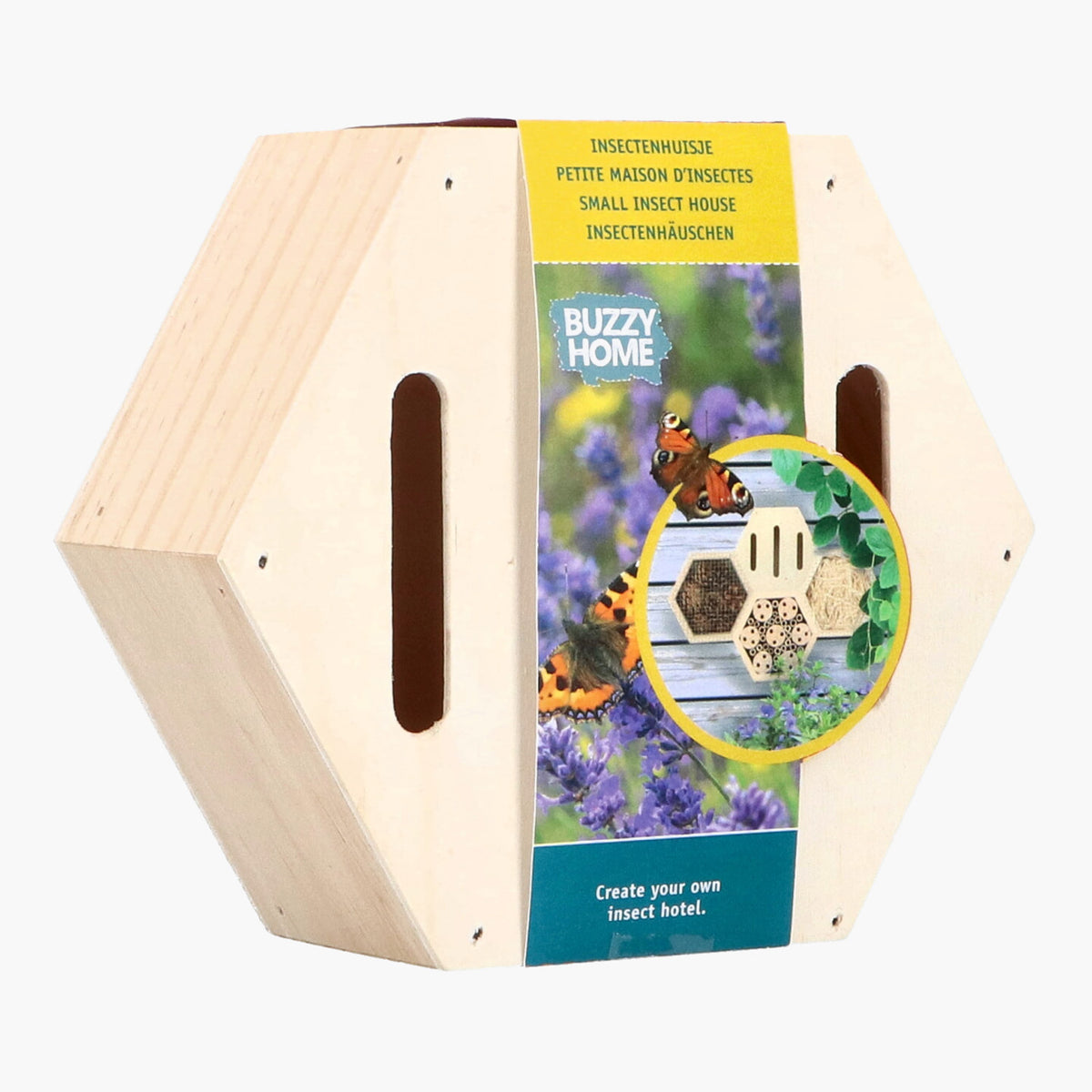 Insectenhotel Hexagon Vlinder - Buzzy Home – De Moestuinwinkel