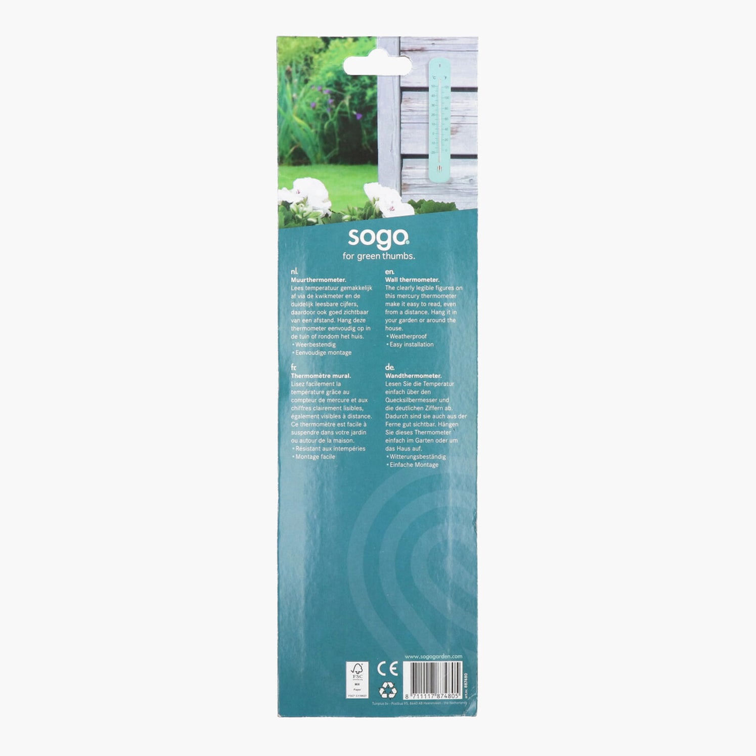 Muurthermometer | Sogo – De Moestuinwinkel